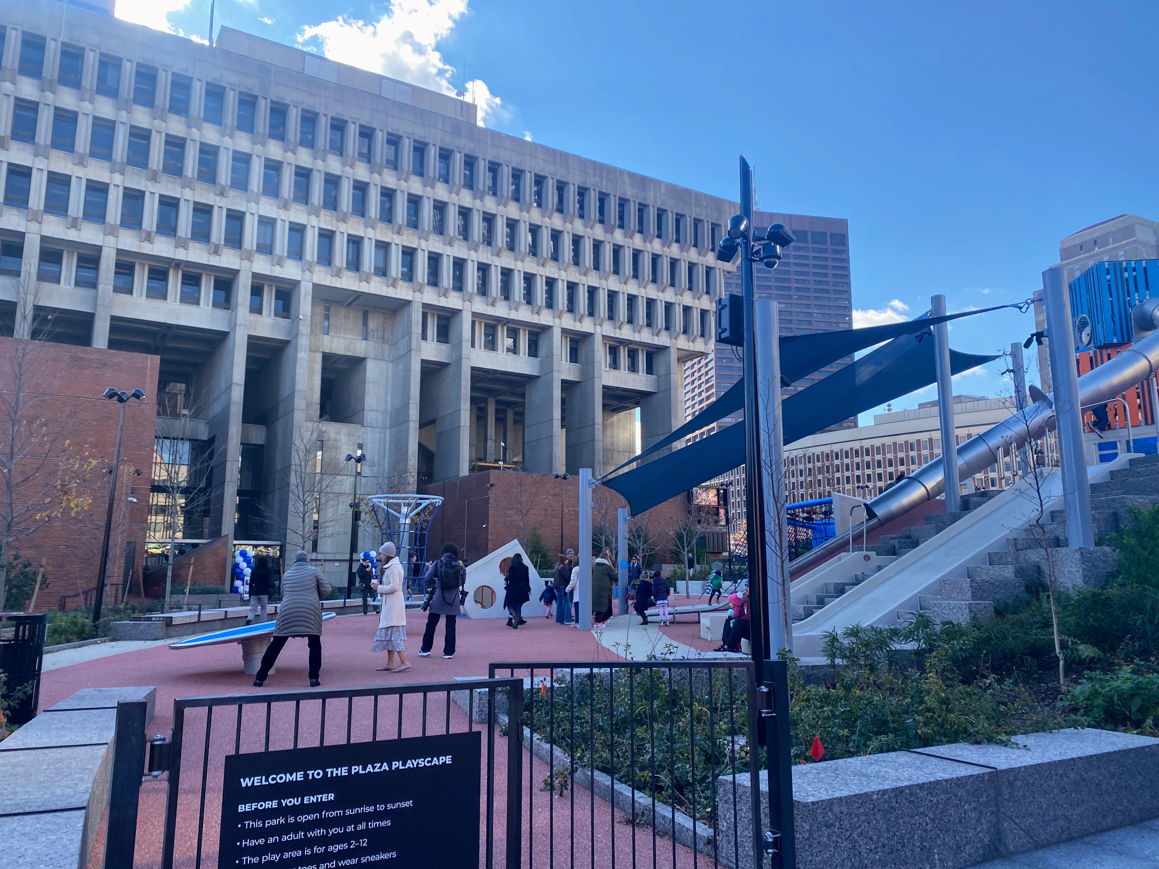 Photos Boston City Hall Plazas Grand Opening Streetsblog Massachusetts
